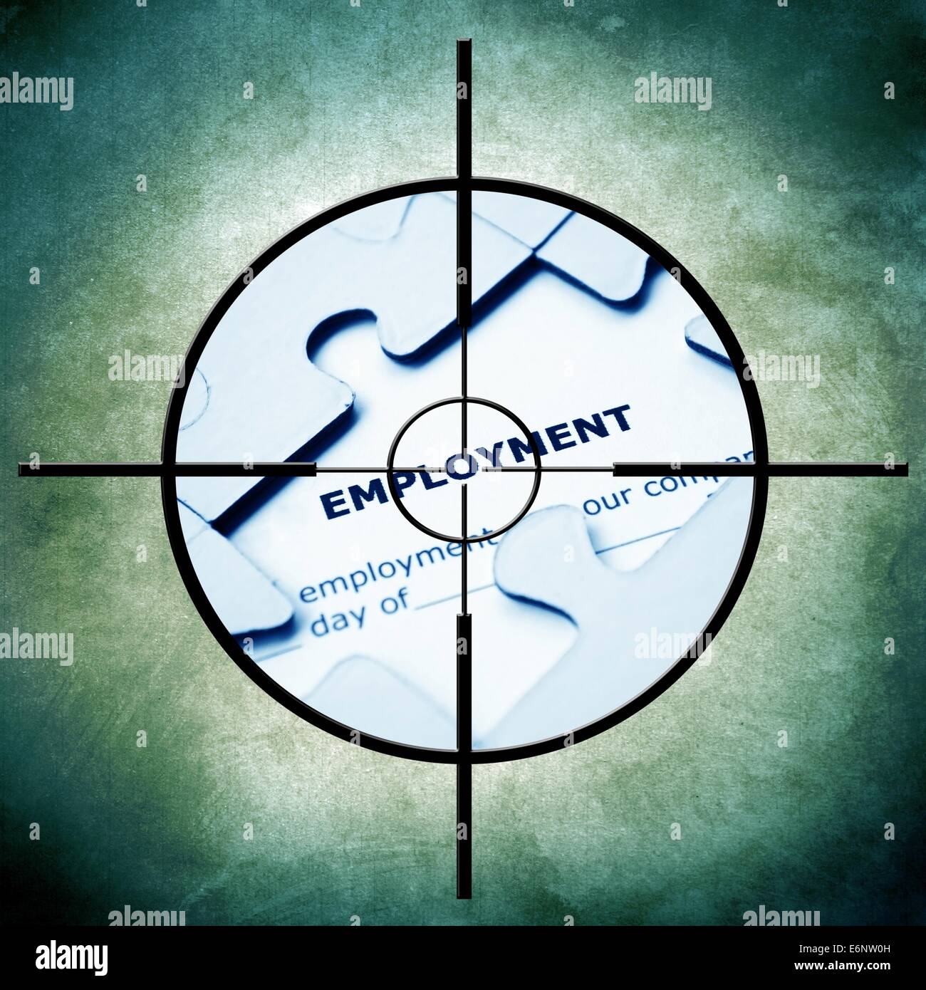 Employment target concept Stock Photo - Alamy