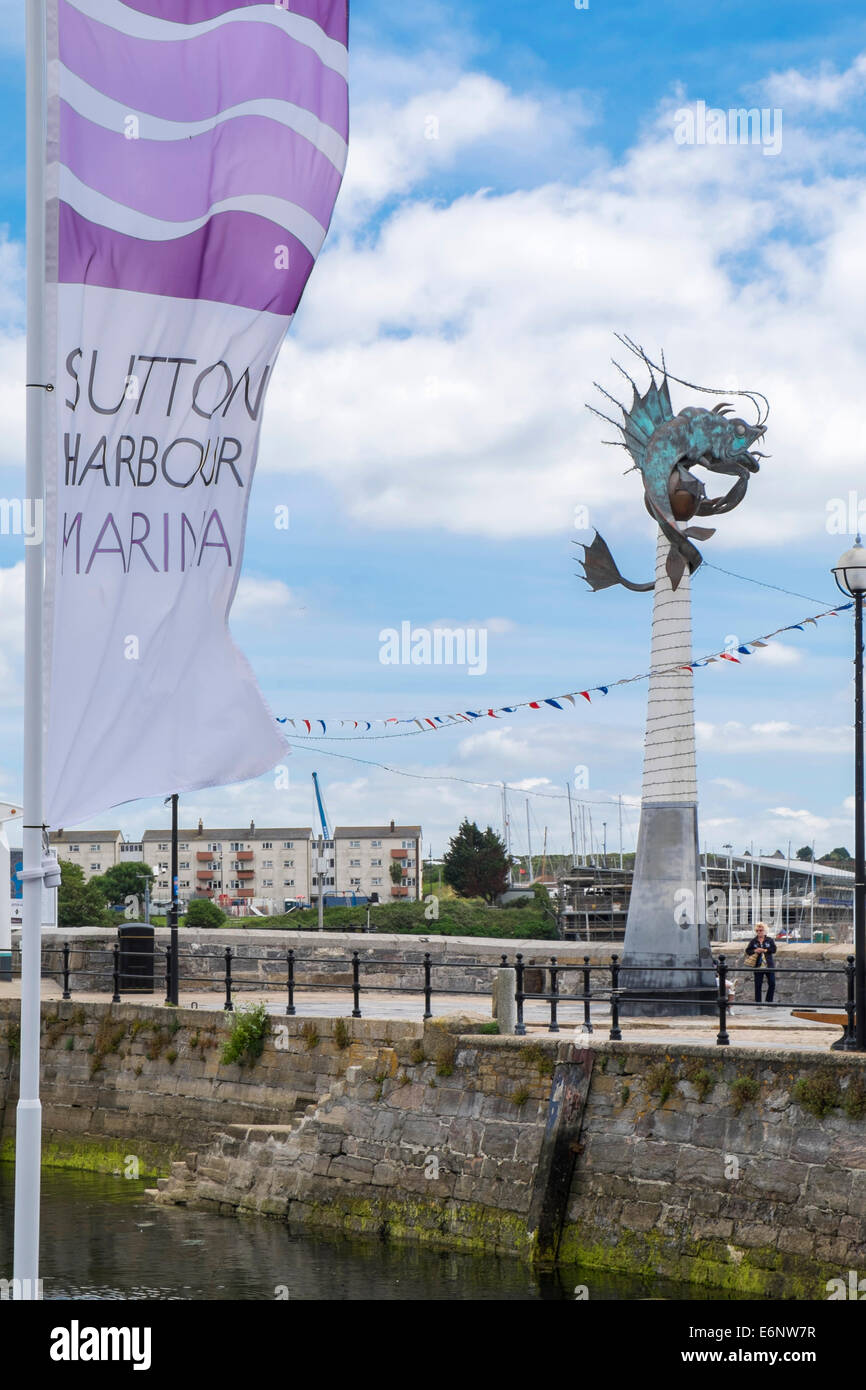 Sutton Harbour Marina, Barbican, Plymouth, devon, England, UK Stock ...