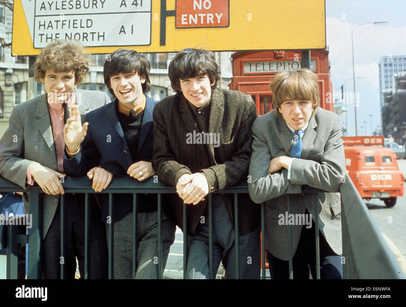 THE MERSEYBEATS UK pop group about 1965 with Tony Crane second from ...