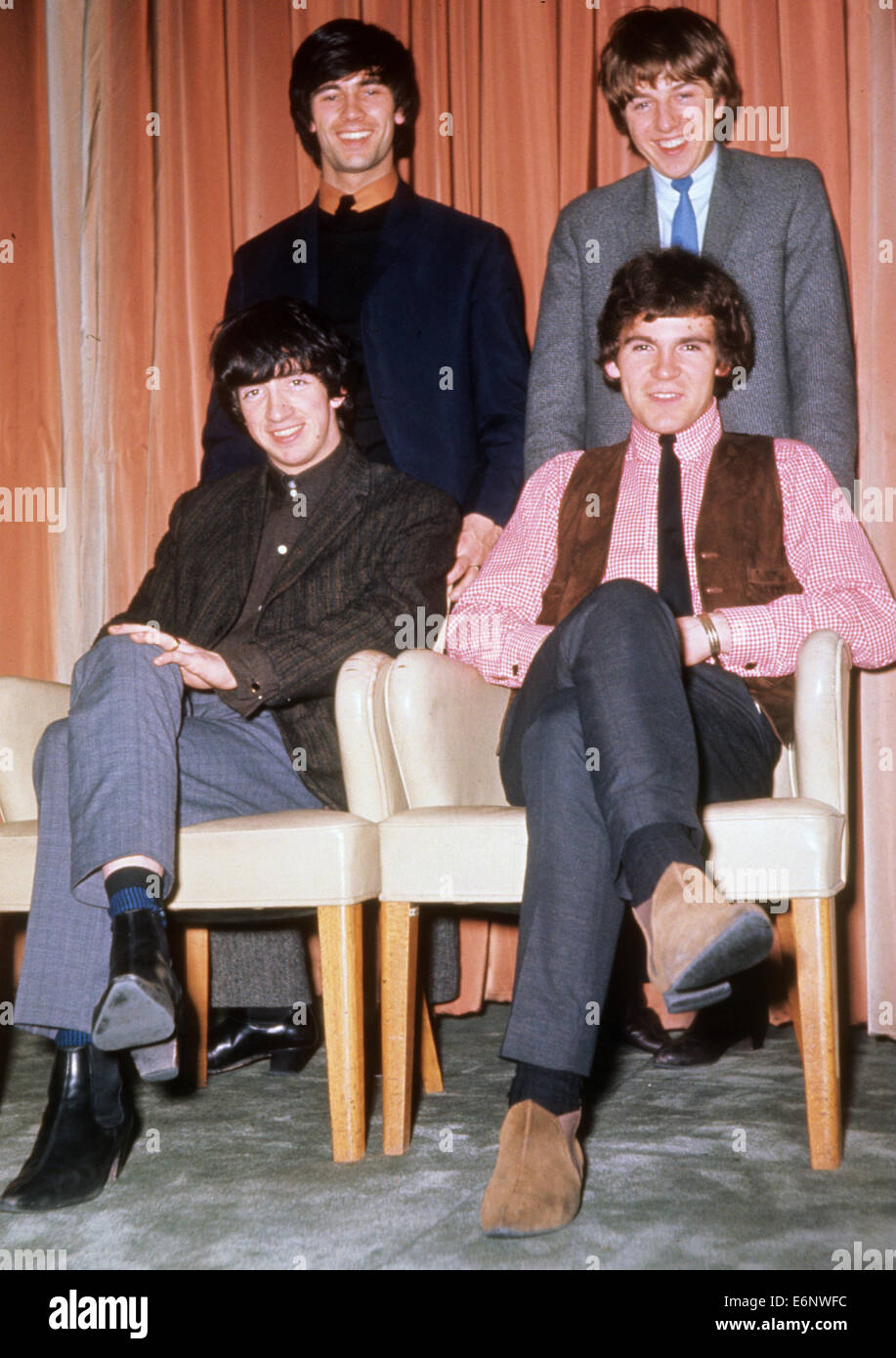 THE MERSEYBEATS UK pop group about 1965 with Tony Crane seated left ...