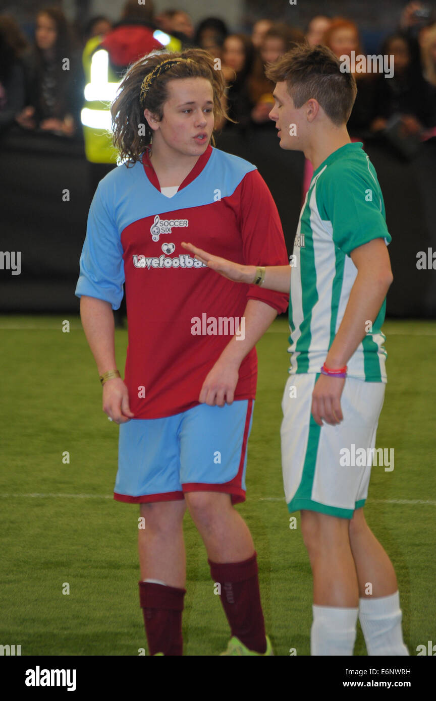 Celebrities at the Soccer Six: Next Generation event in the London ...
