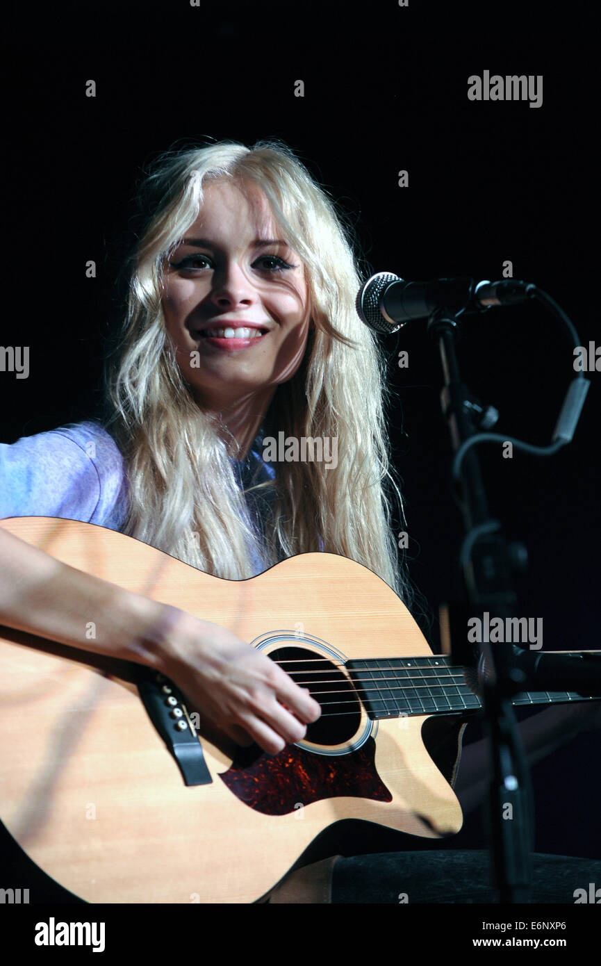 Scottish singer-songwriter Nina Nesbitt performs during a meet and ...