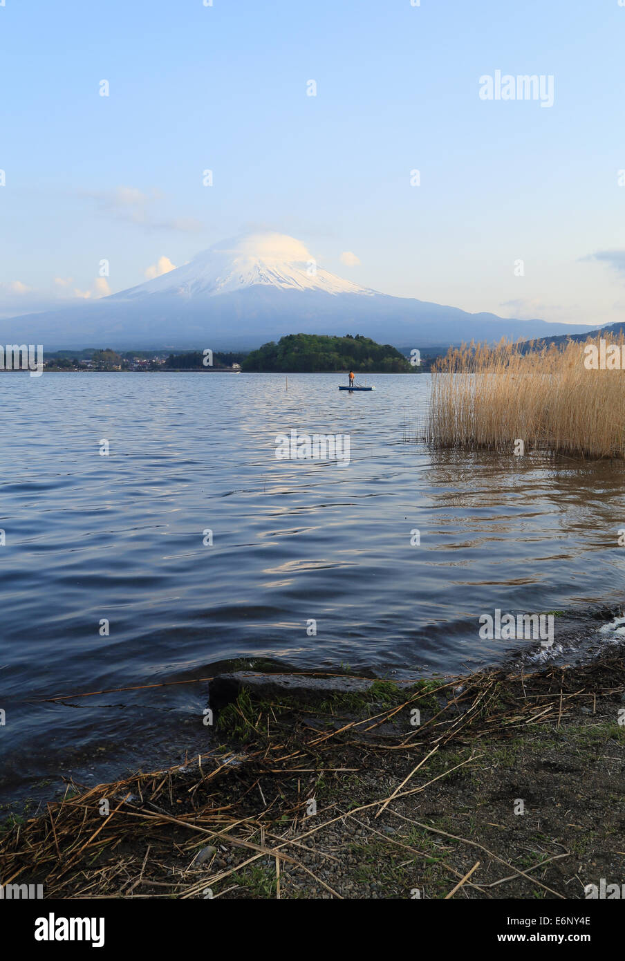 Mount Fuji, view from Lake Kawaguchiko, Japan Stock Photo - Alamy