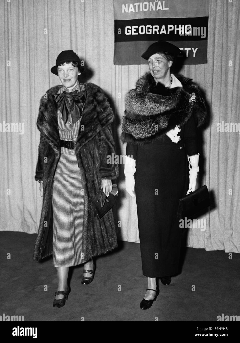 Vintage photo of American aviation pioneer and author Amelia Earhart ...