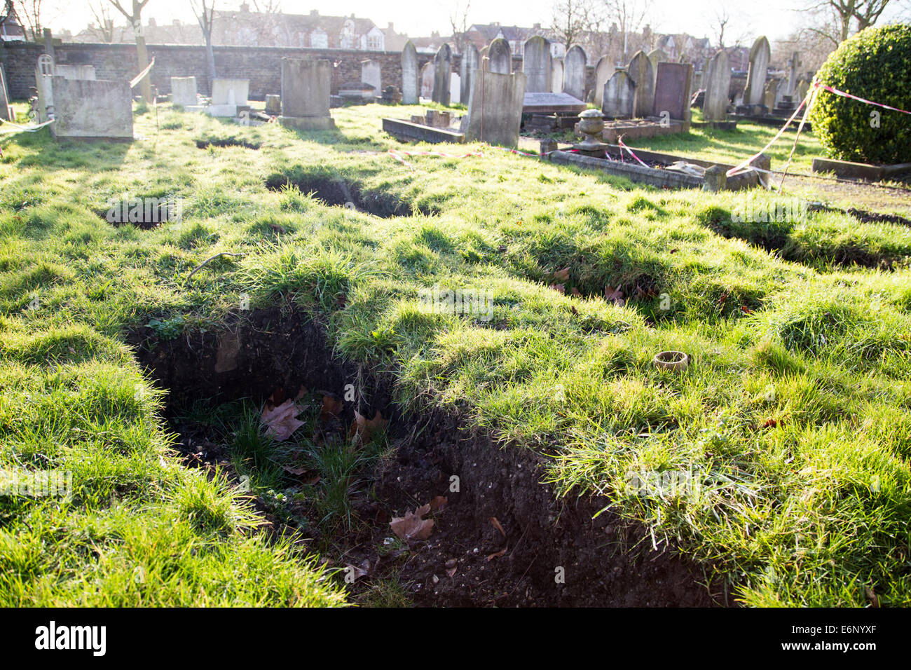 Gravesend Cemetery is home to a spooky sight as graves have begun to ...