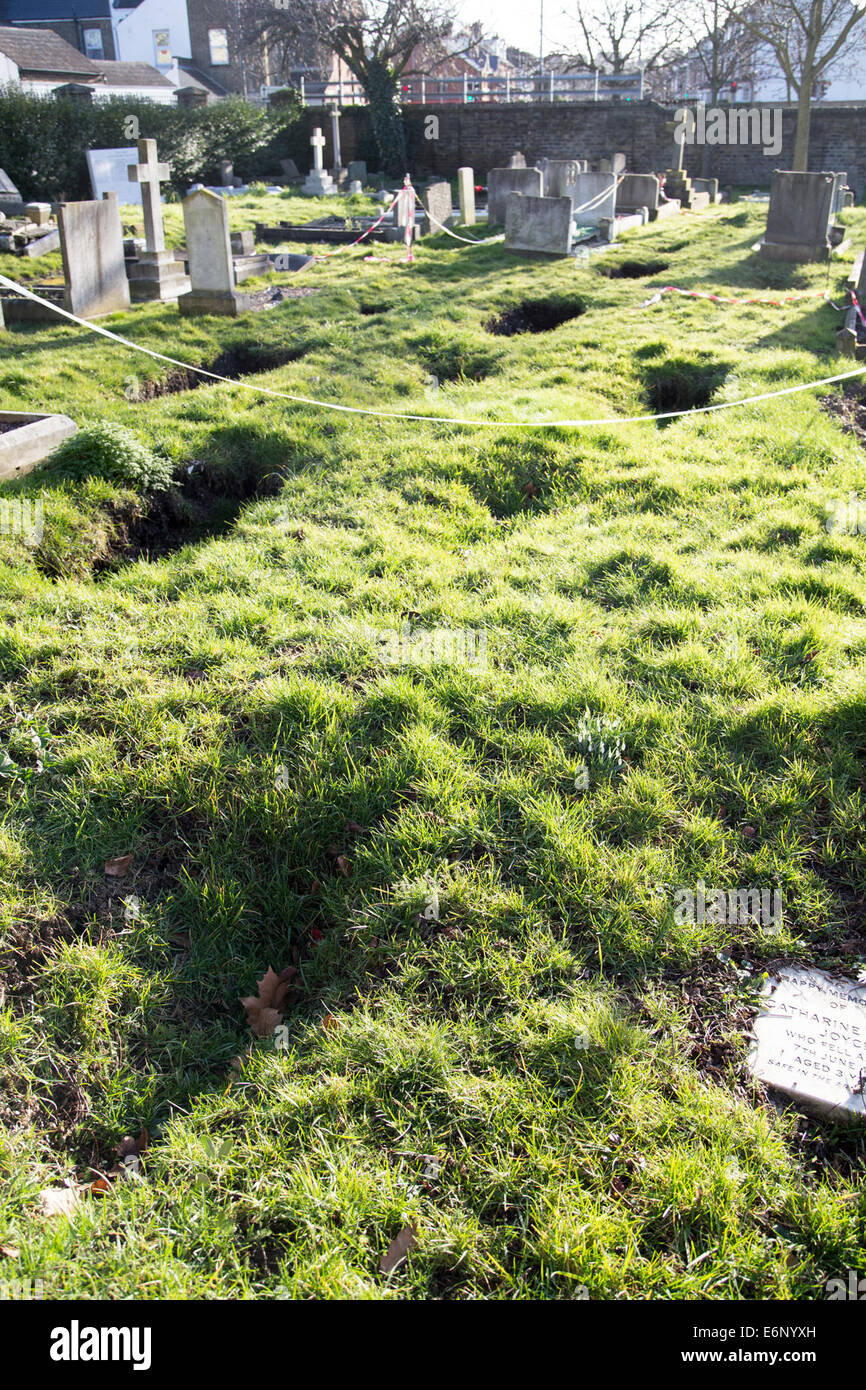 Gravesend Cemetery is home to a spooky sight as graves have begun to ...