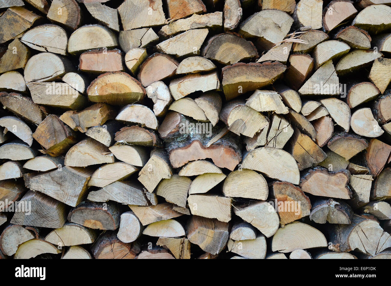 Wood log stack Stock Photo - Alamy