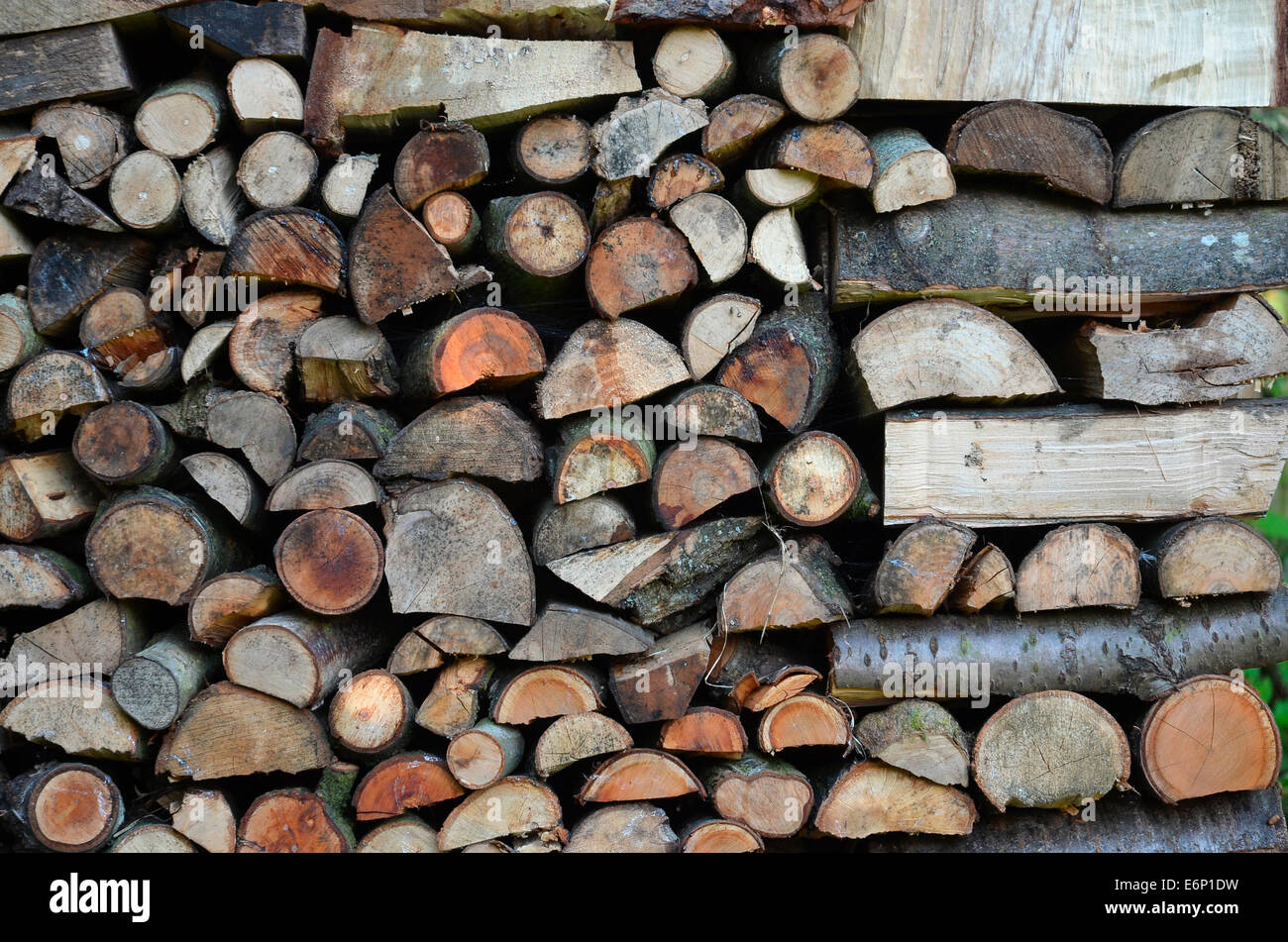 Wood log stack Stock Photo - Alamy
