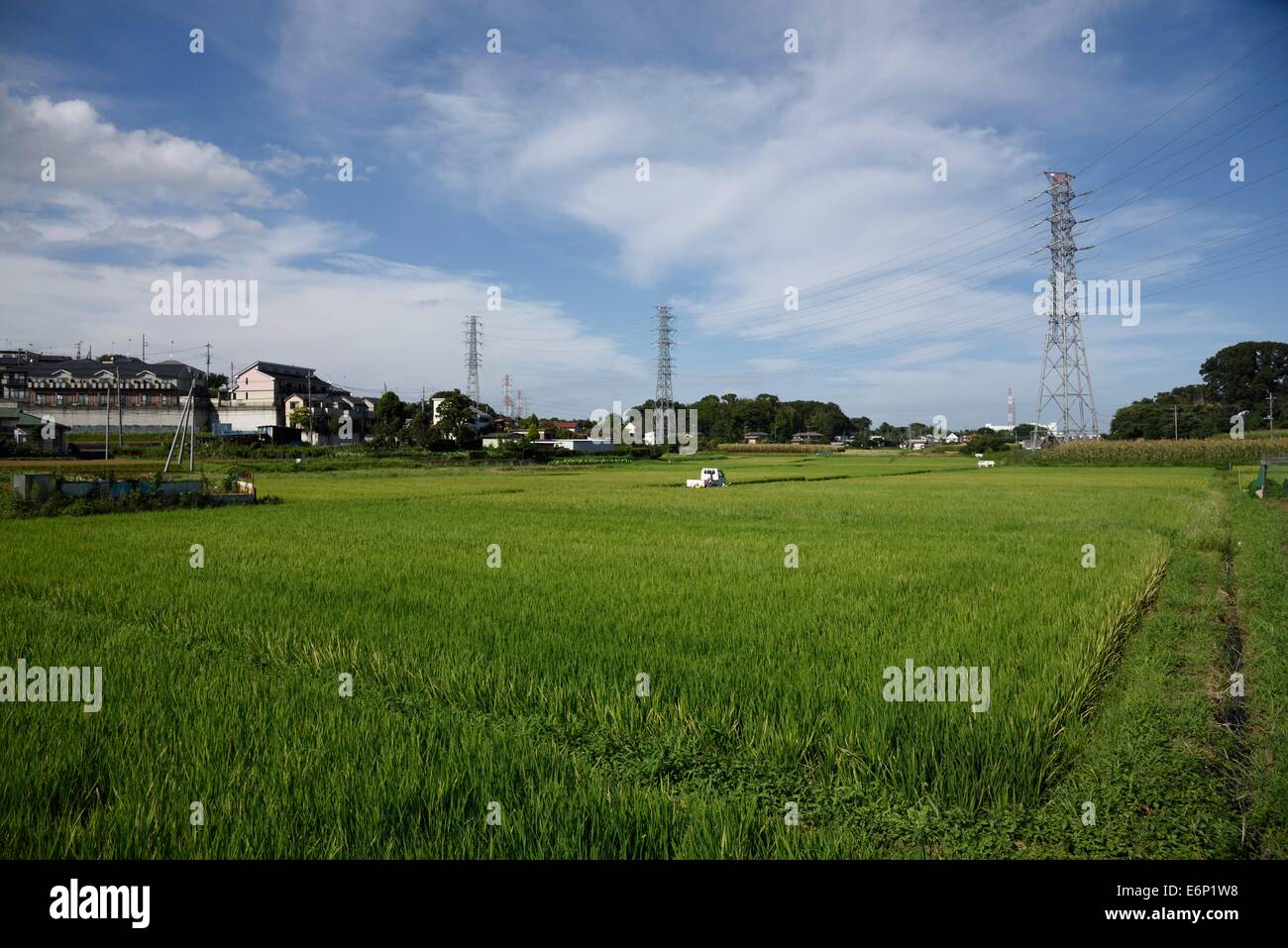 Japan rice field technology hi-res stock photography and images - Alamy
