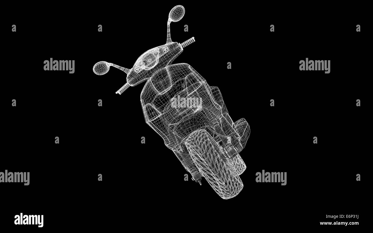 Wire motorcycle model hi-res stock photography and images - Alamy
