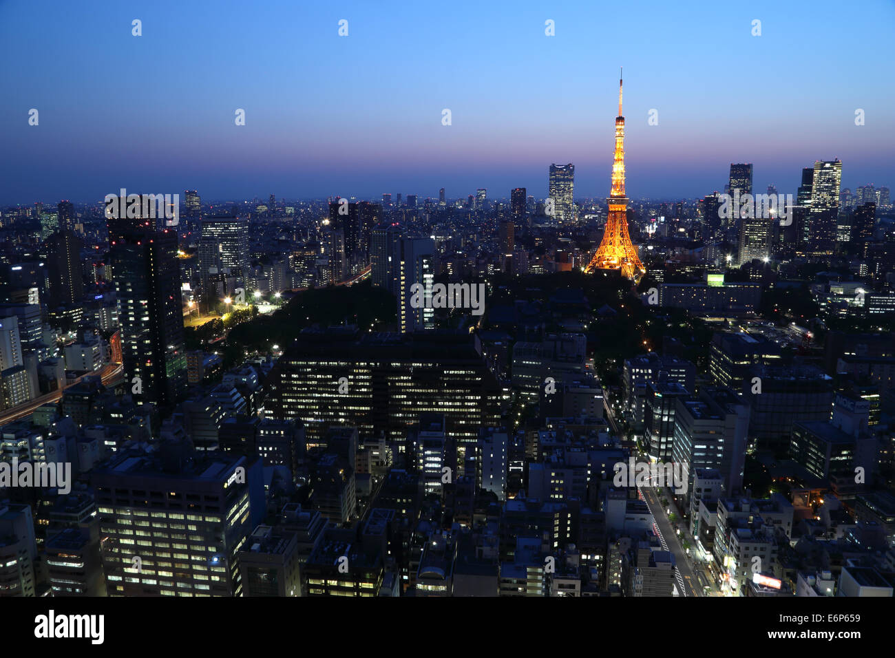 top view of Tokyo cityscape, Japan Stock Photo - Alamy