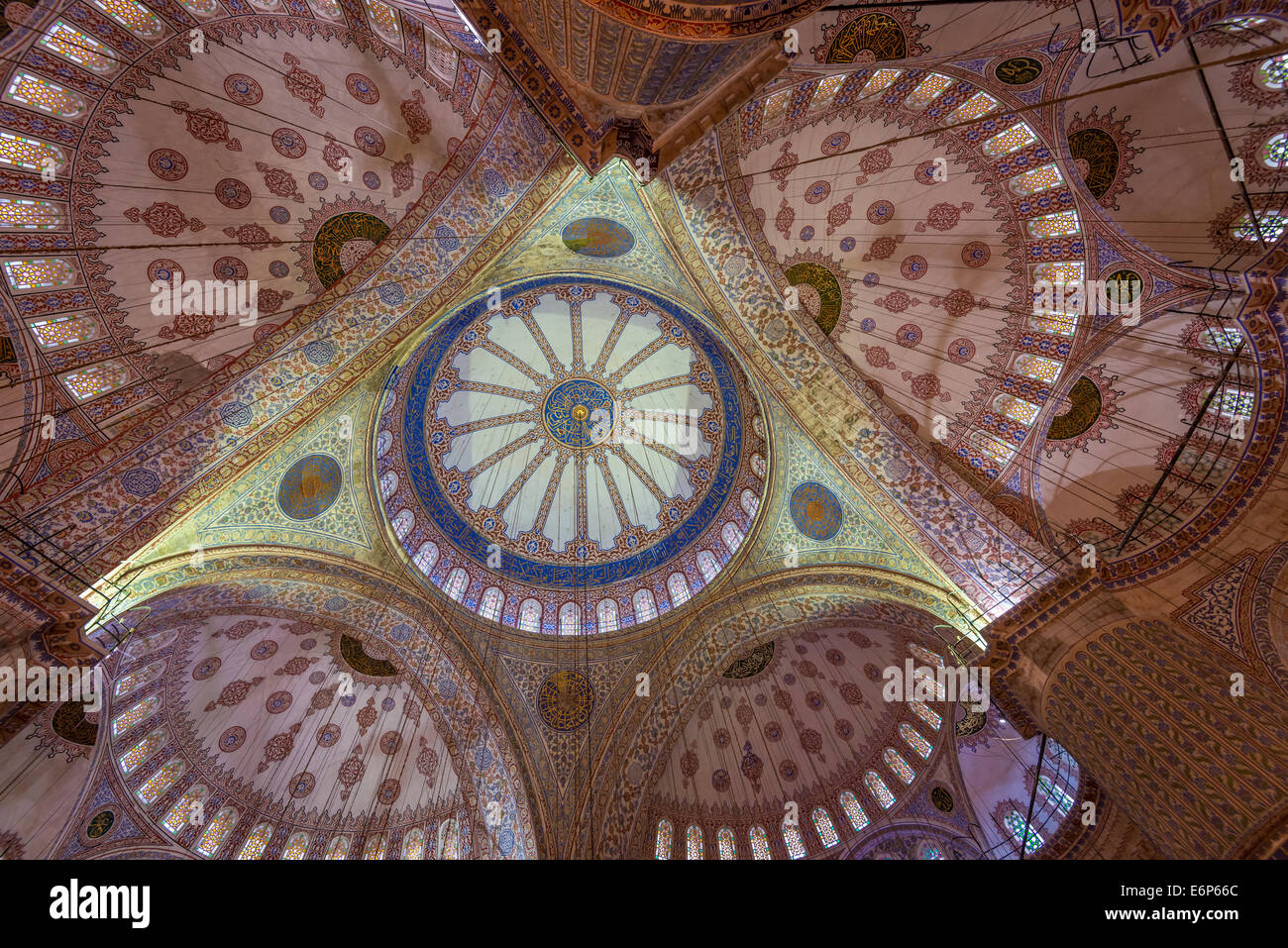 Inside the Blue Mosque of Istanbul Stock Photo - Alamy
