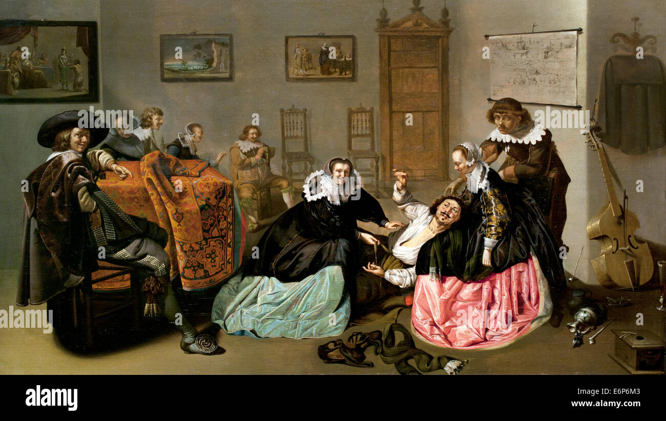 Scène Galante 1635 Jacob Duck 1600-1660 Dutch Netherlands Dutch ...