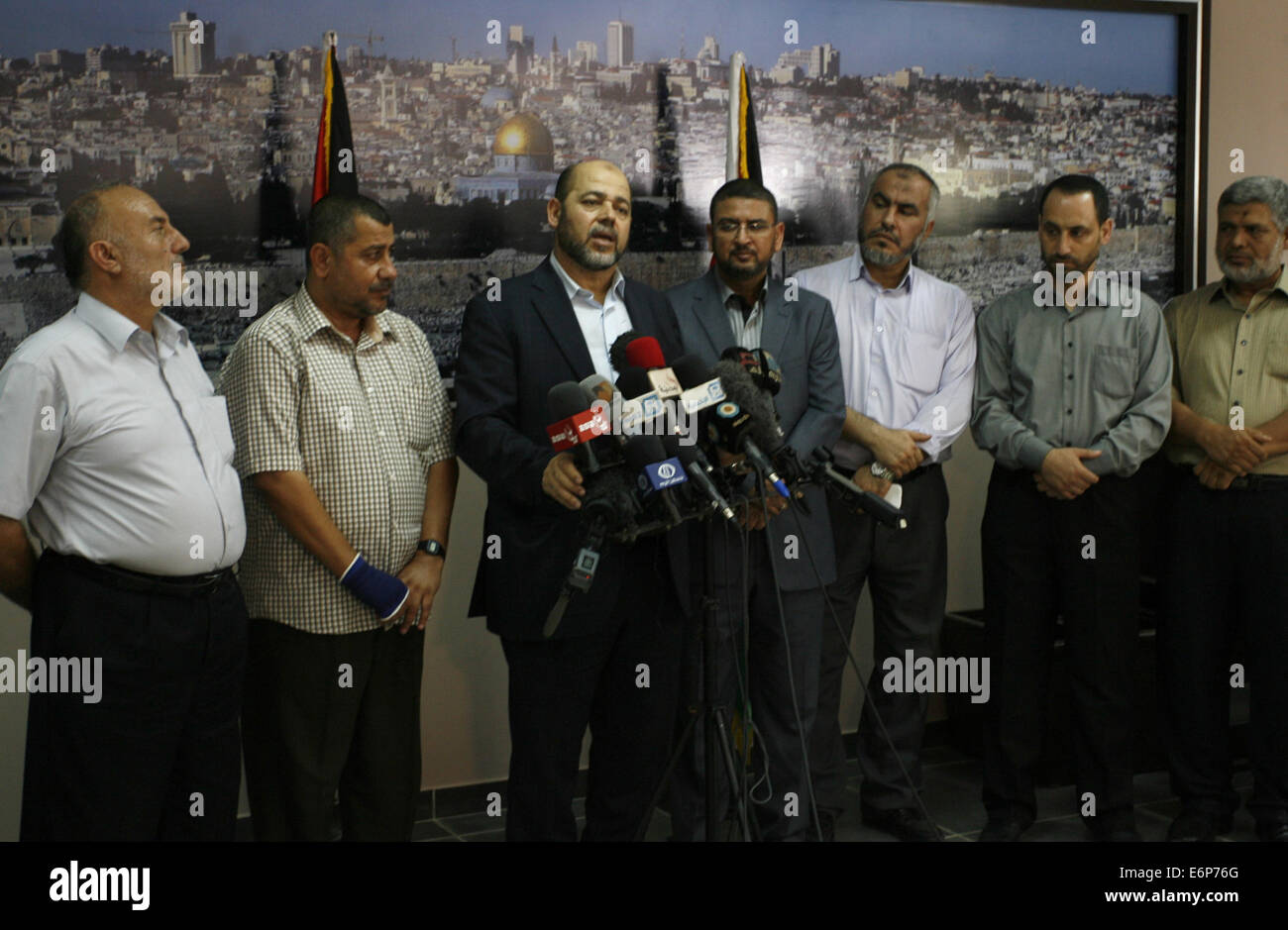 Rafah, Gaza Strip, Palestinian Territory. 28th Aug, 2014. Senior Hamas ...