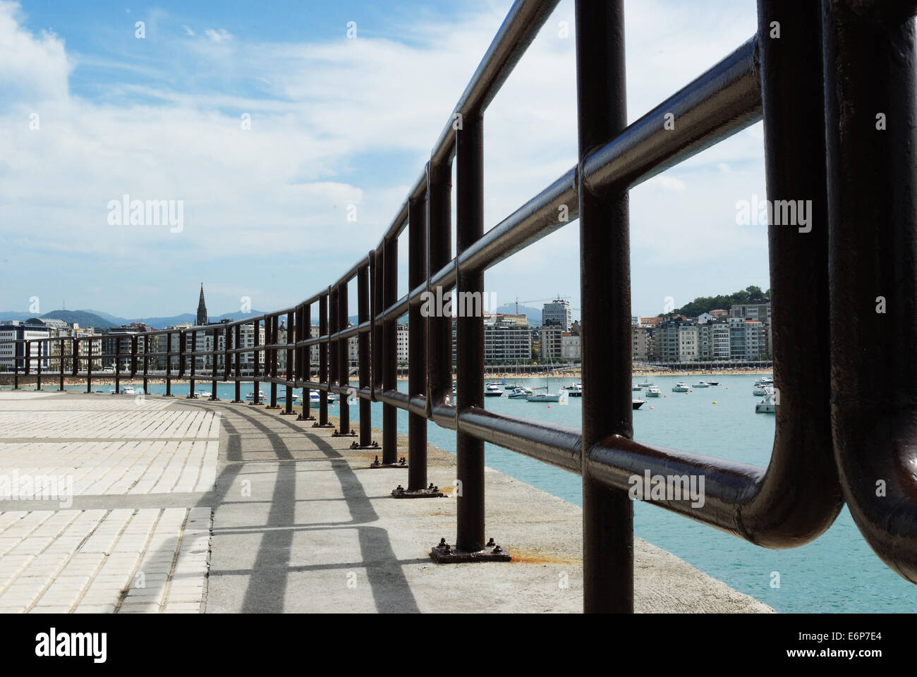 Black Guard Rails Stock Photo - Alamy