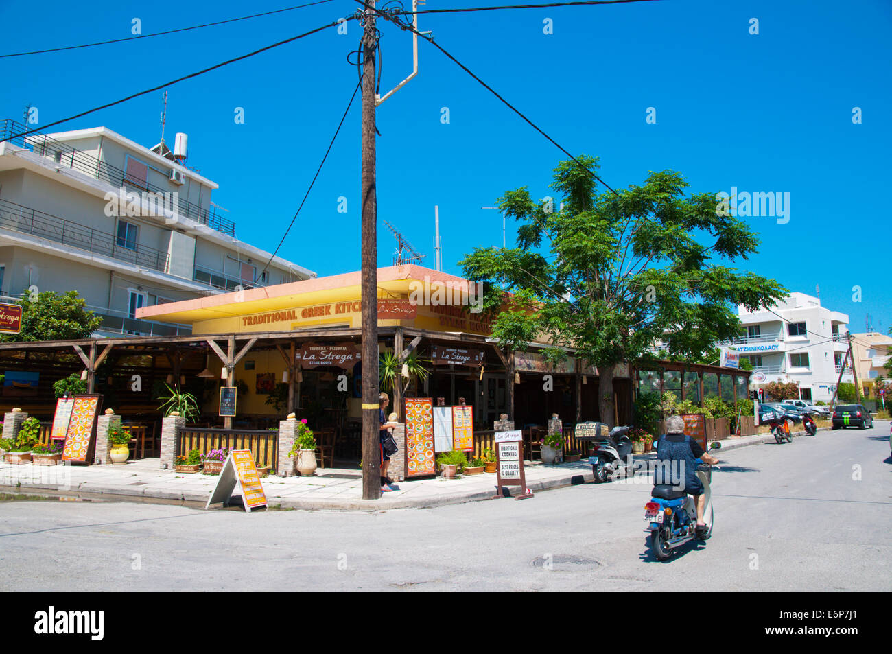 New town, near the beach, Kos town, Kos island, Dodecanese islands ...