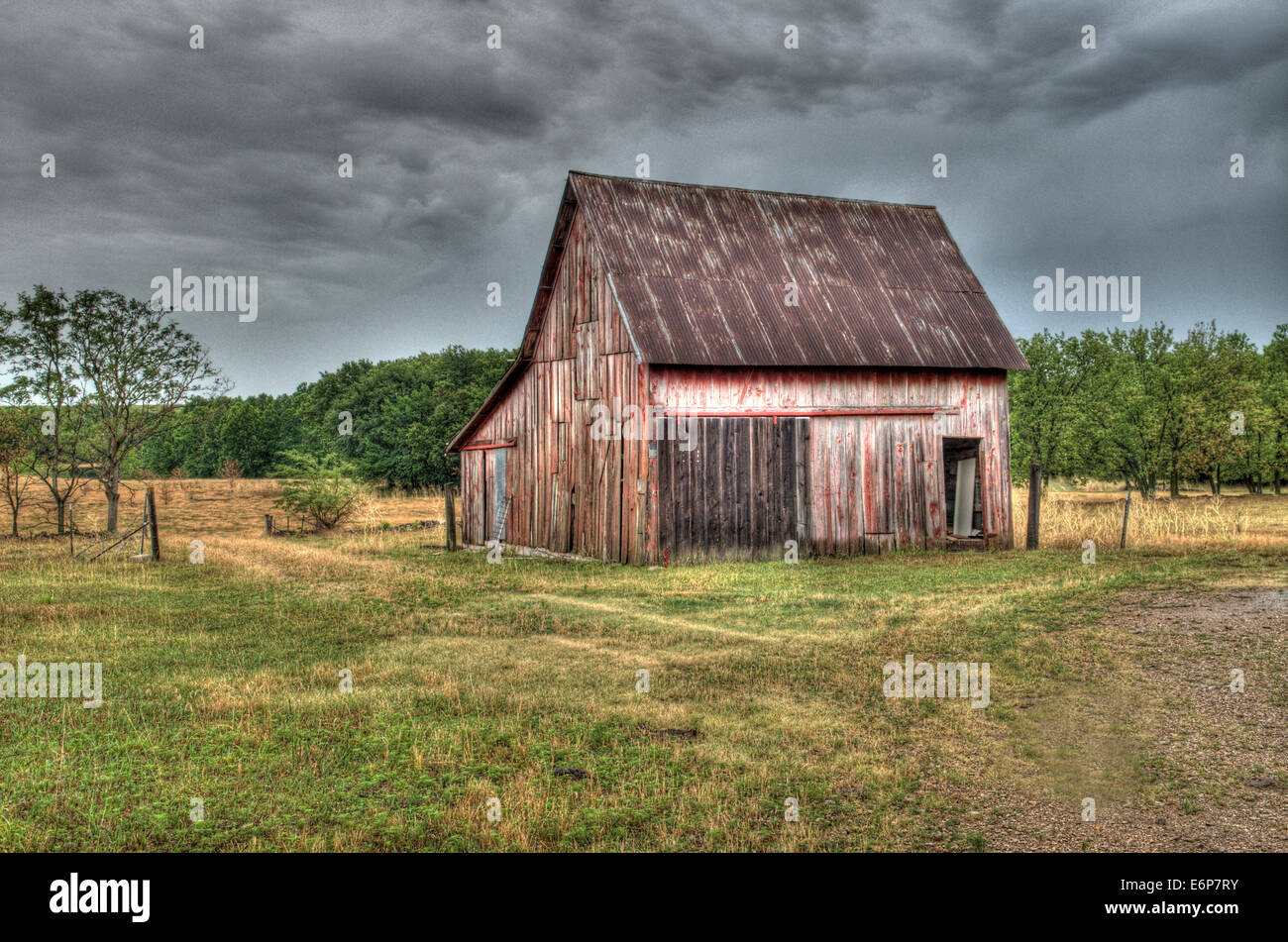 USA, Kansas. Old Barn Stock Photo - Alamy