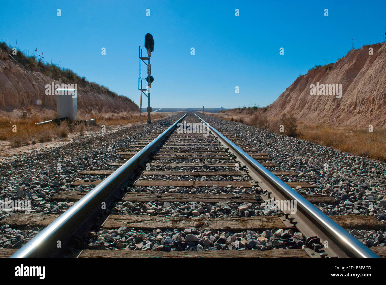 USA, Kansas. USA, Kansas, railroad tracks Stock Photo - Alamy