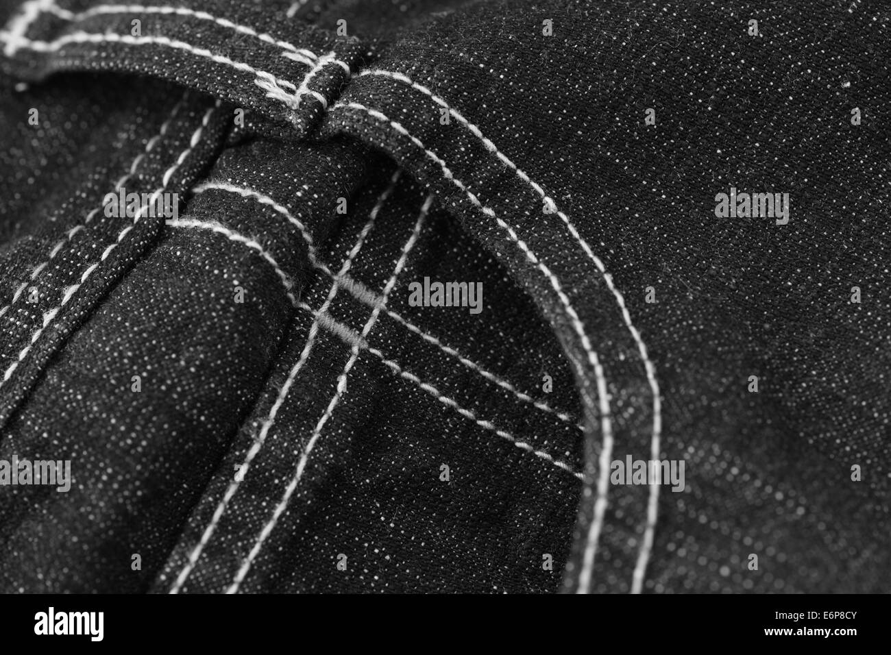 Black denim pocket closeup Stock Photo - Alamy