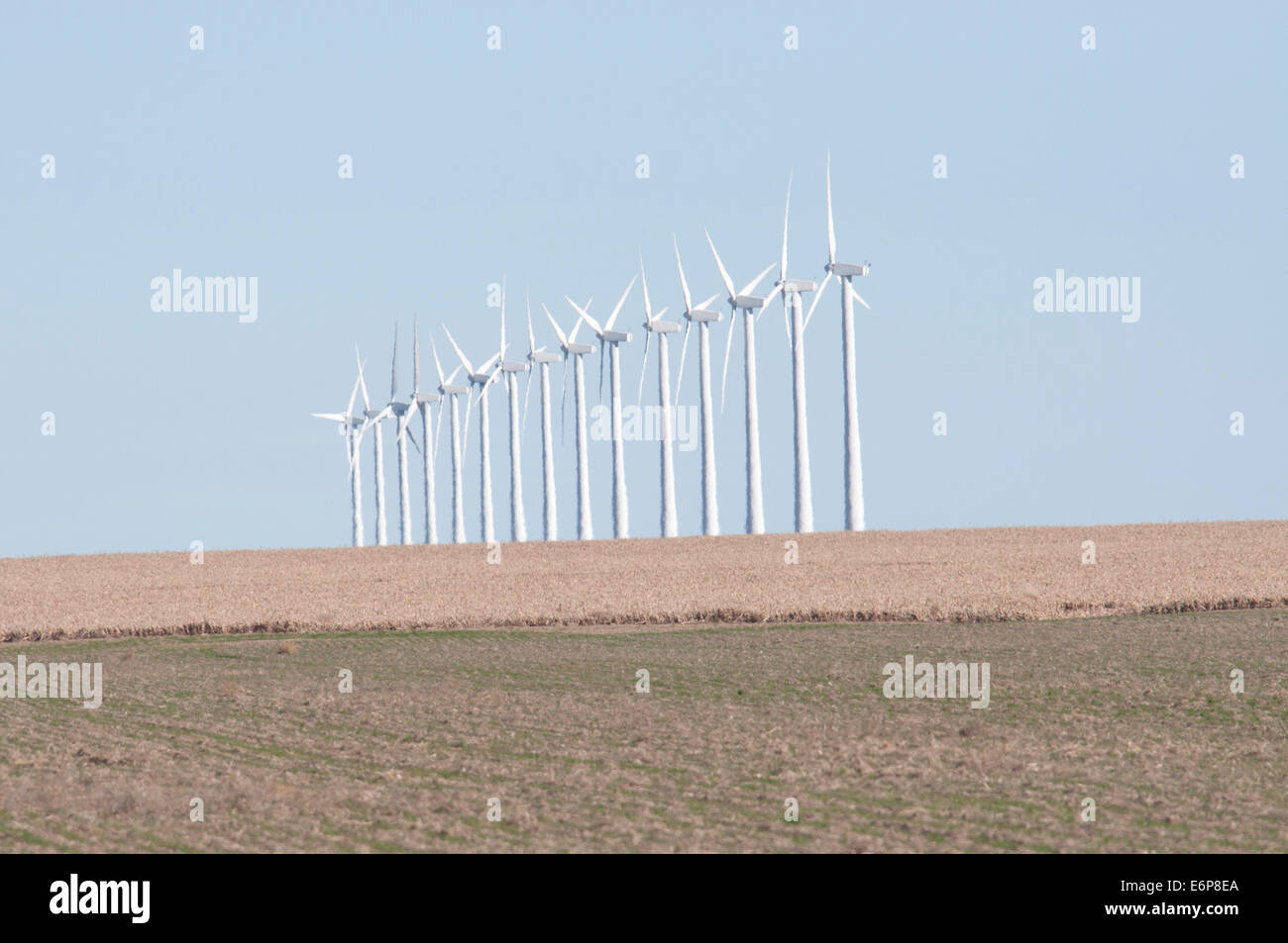USA, Kansas. Small Portion of Windmill Farm Stock Photo - Alamy
