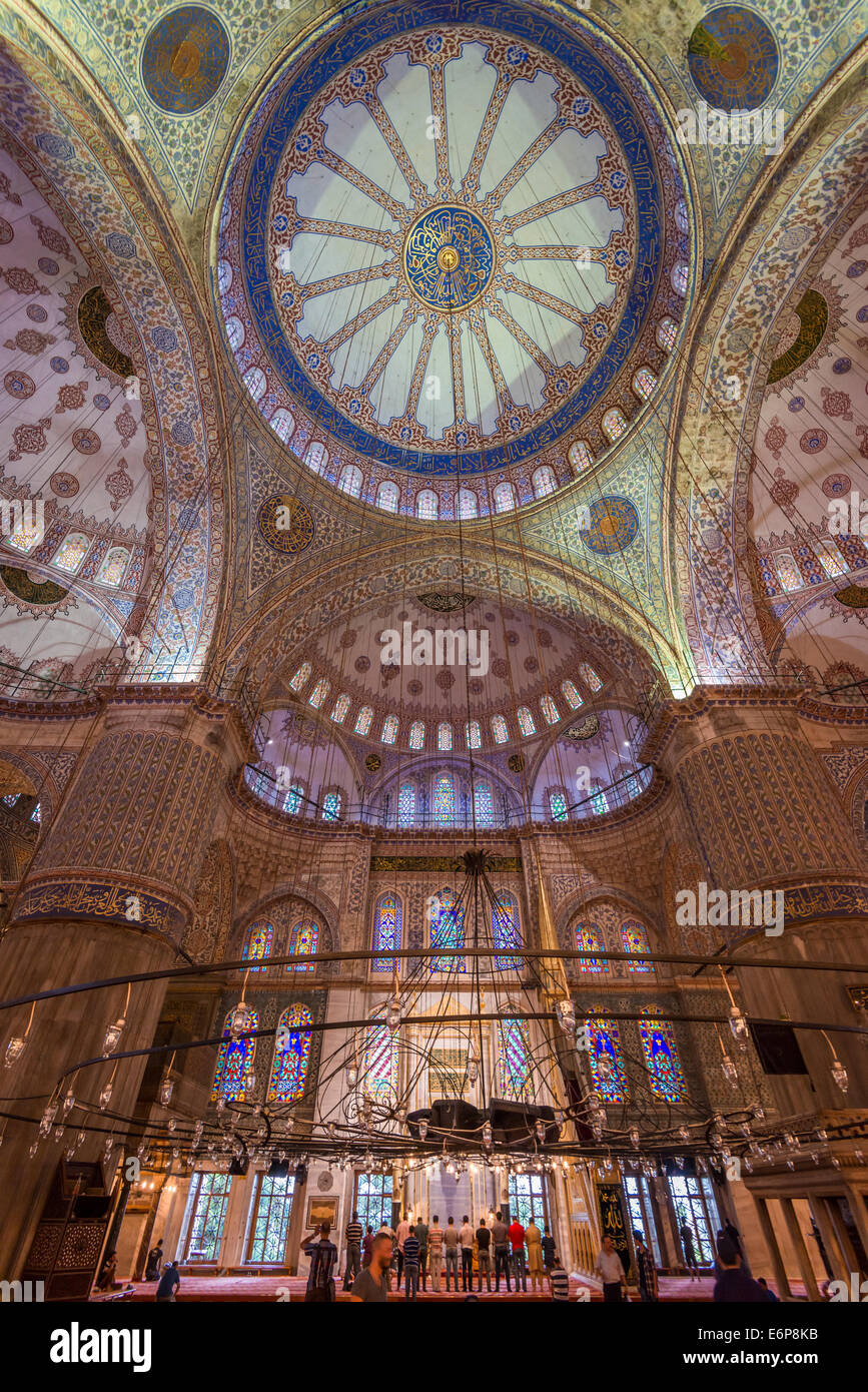 Traditional Islamic architecture on display within the Blue Mosque of ...