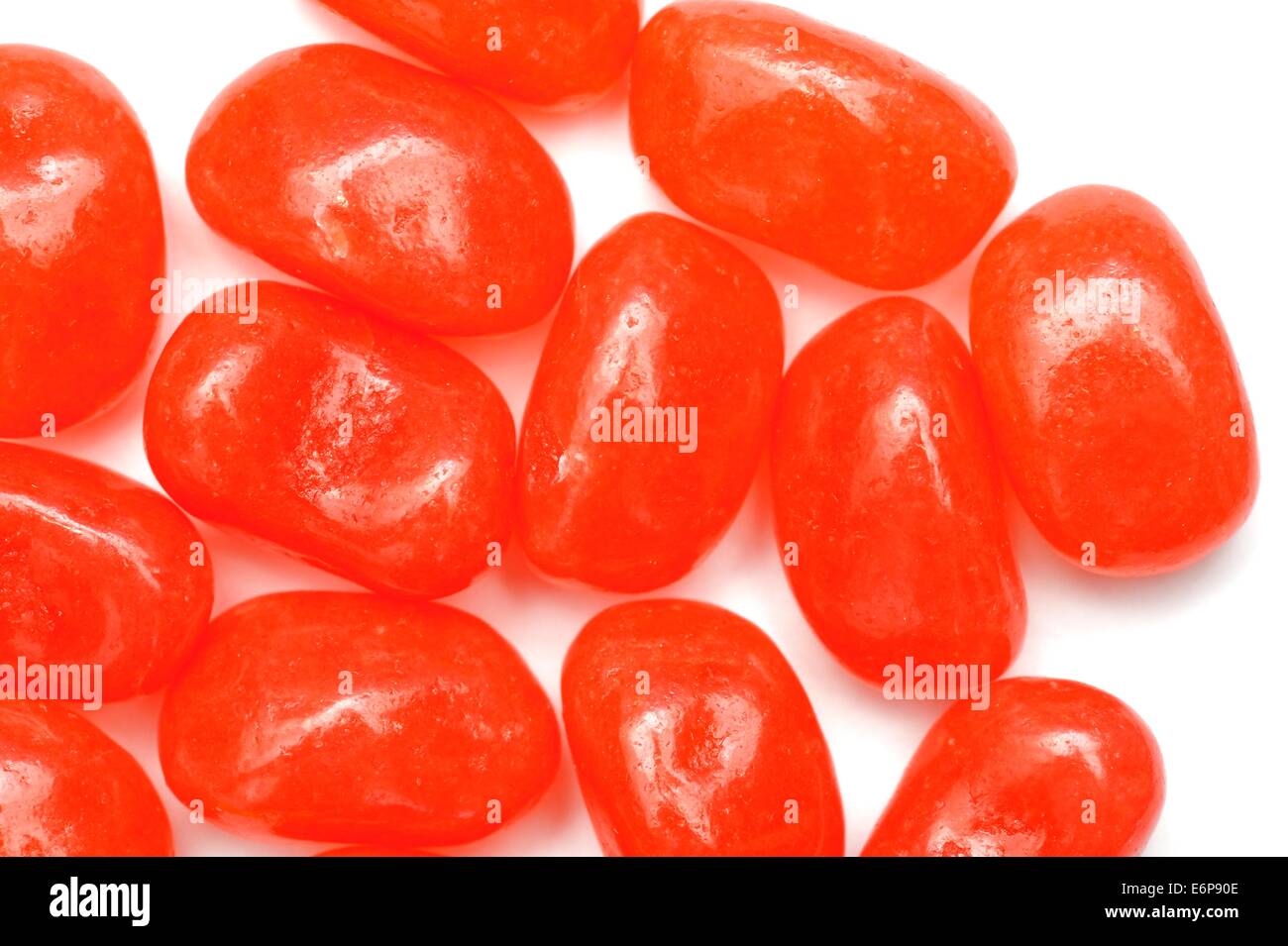 Single red jelly bean sweet hi-res stock photography and images - Alamy