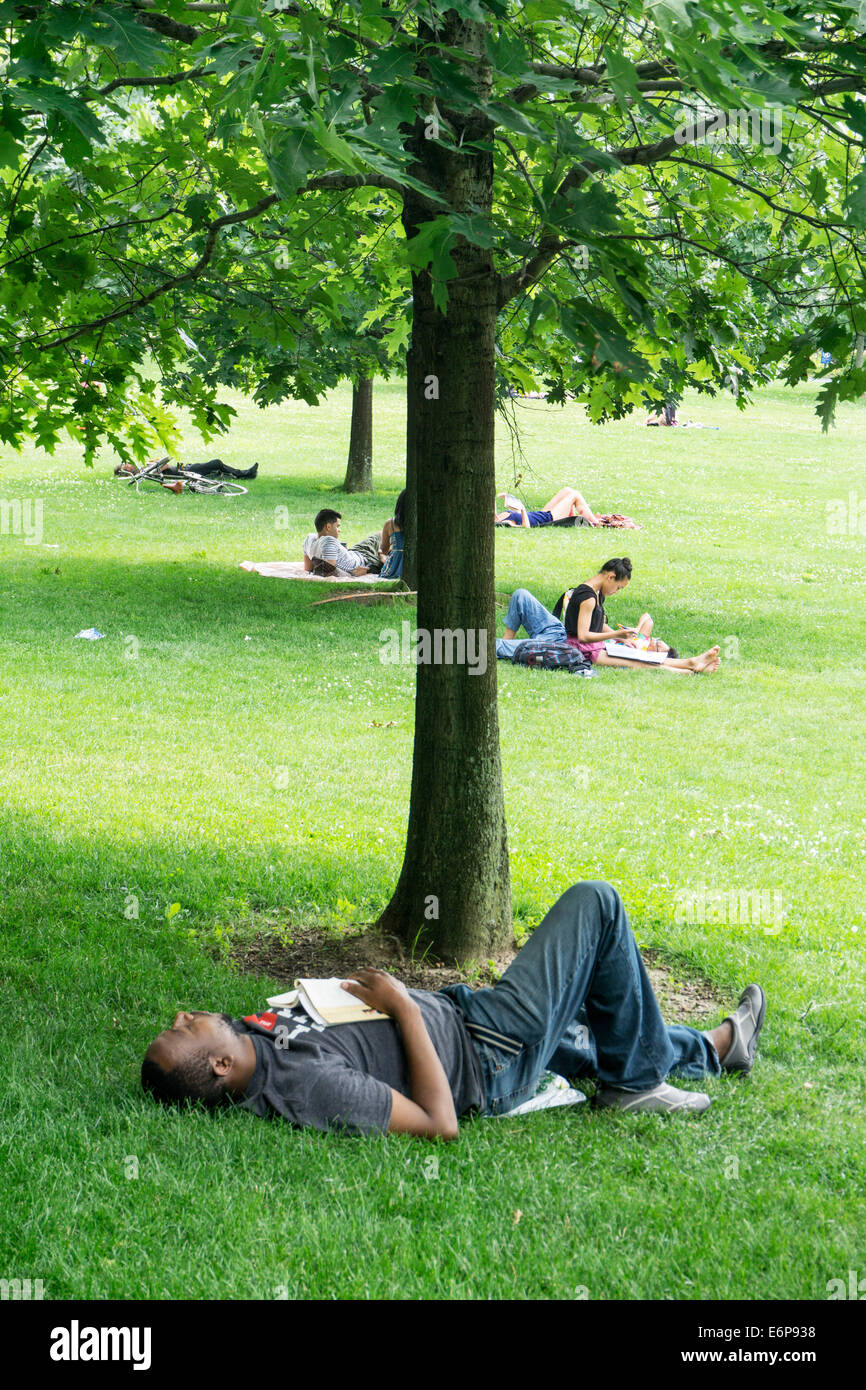 Contentedly hi-res stock photography and images - Alamy