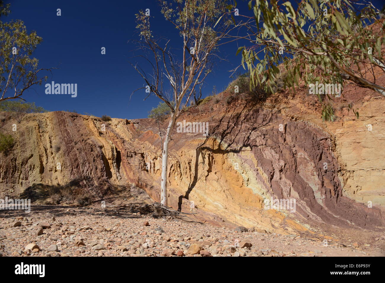 Colorful rock formation in Namatjira, NT, Australia Stock Photo - Alamy