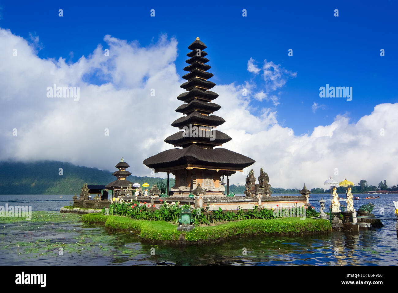 Pura Ulun Danu Bratan is a major water temple on Lake Bratan, Bali, Indonesia Stock Photo - Alamy