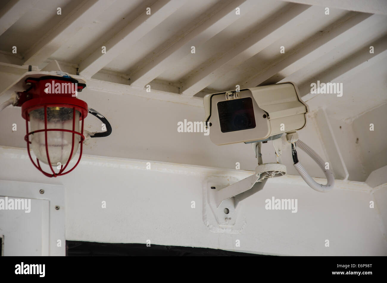 CCTV camera on Ferry security Stock Photo - Alamy