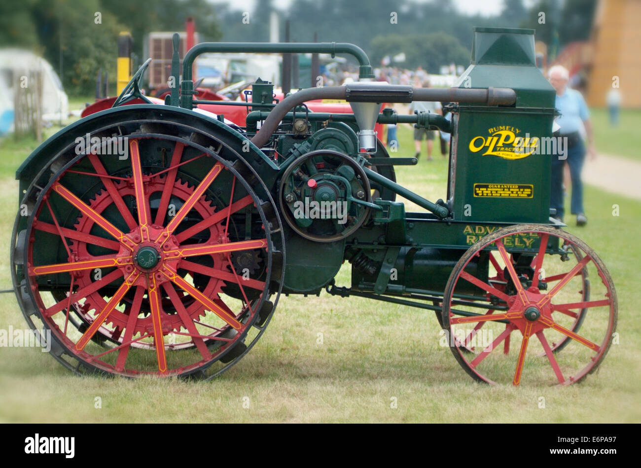 rumely oil pull vintage tractor Stock Photo - Alamy