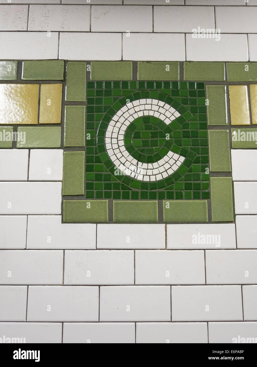 Mosaic subway station sign hi-res stock photography and images - Alamy