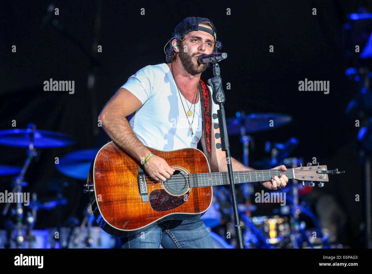 Raleigh, North Carolina, USA. 21st Aug, 2014. Music artist THOMAS RHETT ...