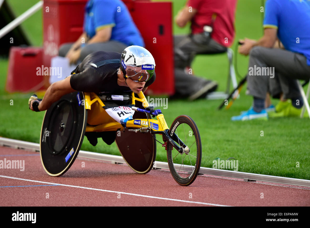 Zurich, Switzerland. 28th Aug, 2014. Victory for Marcel Hug (SUI) at ...