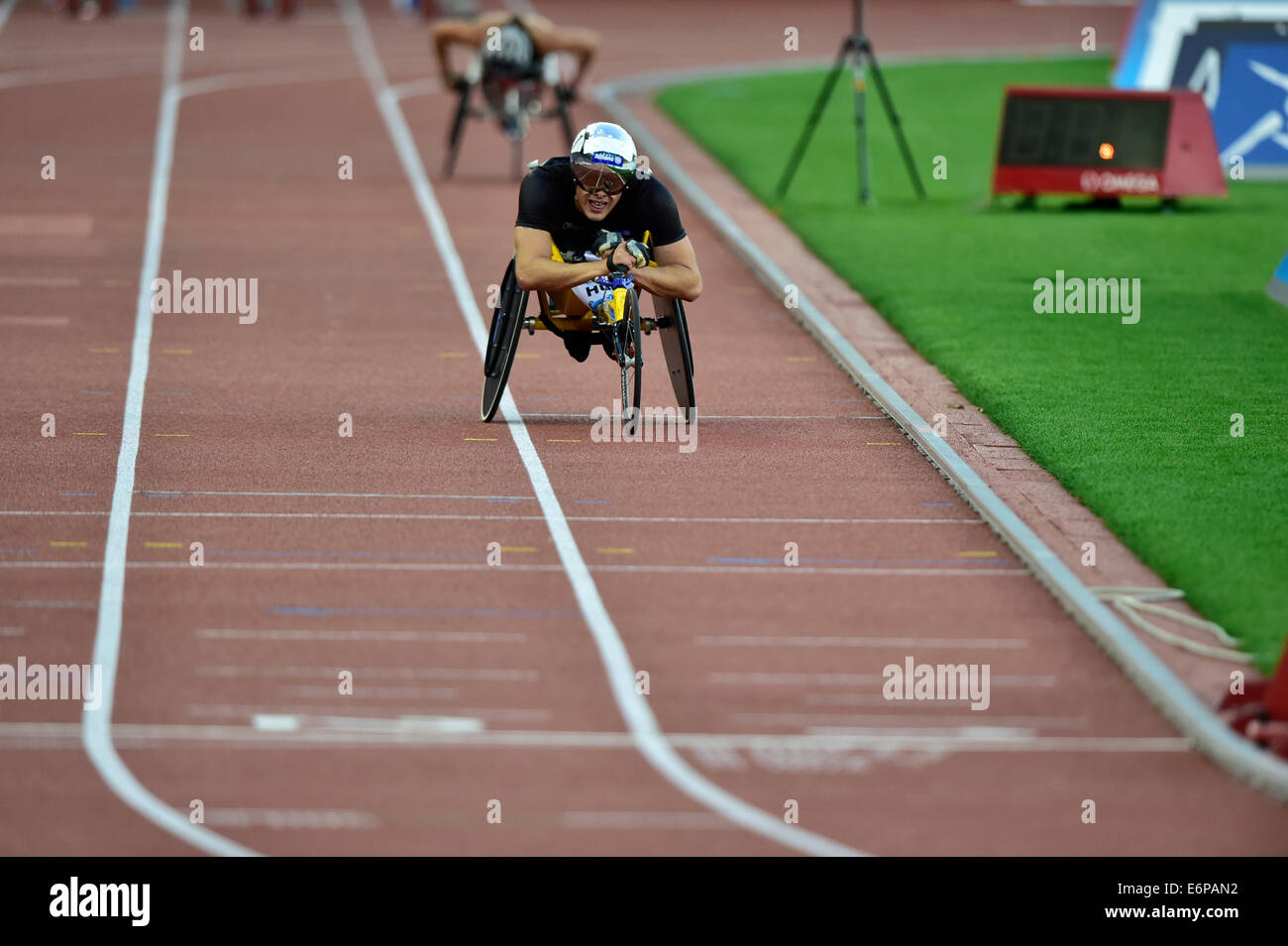 Zurich, Switzerland. 28th Aug, 2014. Victory for Marcel Hug (SUI) at ...