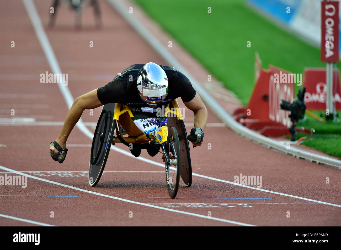 Zurich, Switzerland. 28th Aug, 2014. Victory for Marcel Hug (SUI) at ...
