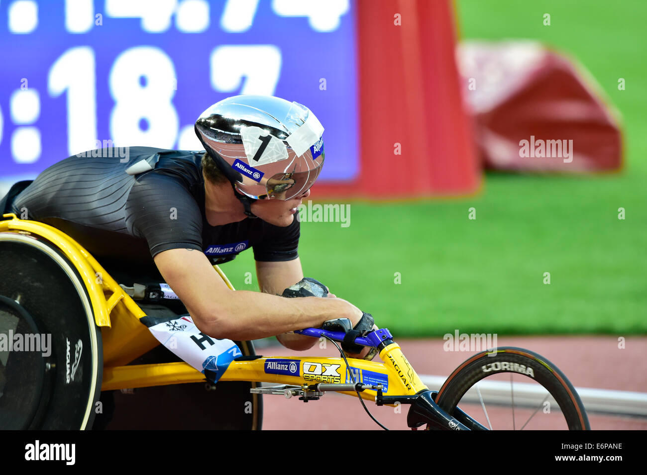 Zurich, Switzerland. 28th Aug, 2014. Victory for Marcel Hug (SUI) at ...