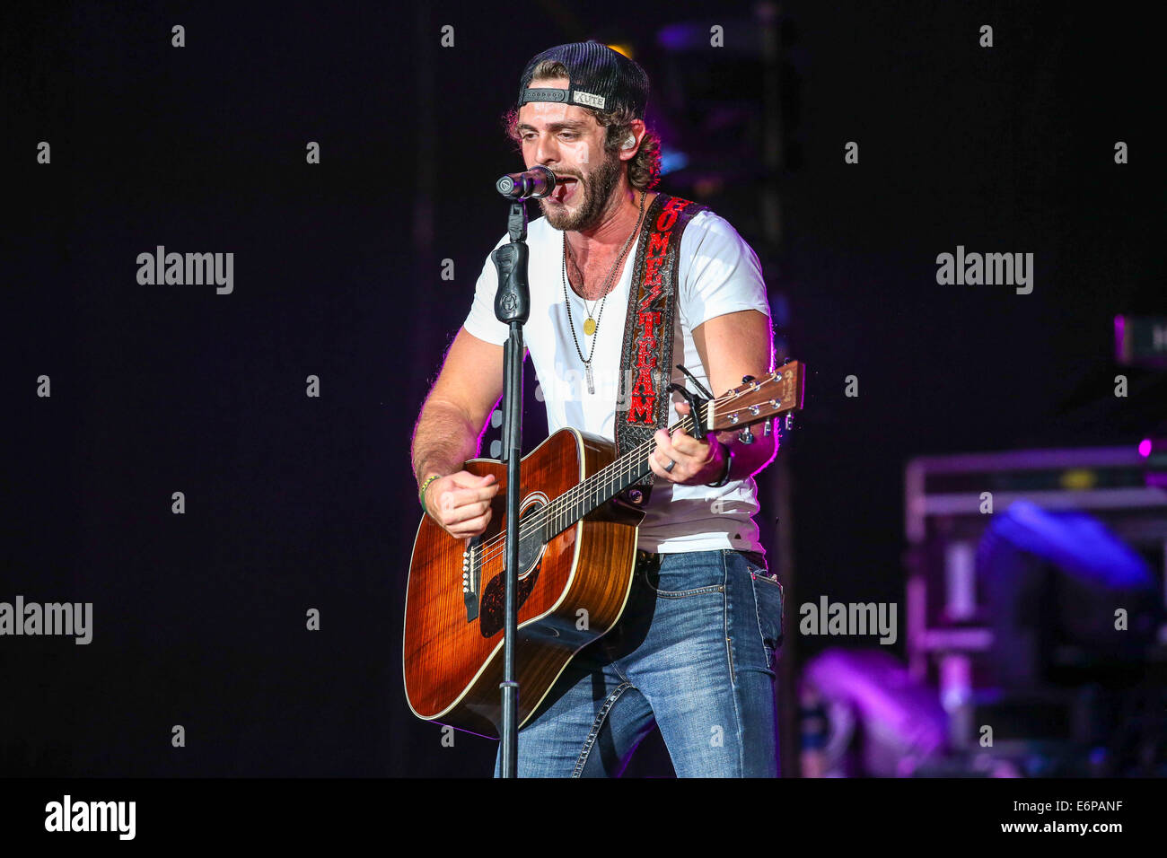 Raleigh, North Carolina, USA. 21st Aug, 2014. Music artist THOMAS RHETT ...