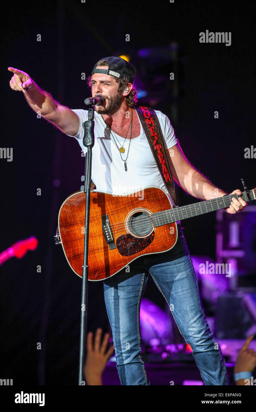Raleigh, North Carolina, USA. 21st Aug, 2014. Music artist THOMAS RHETT ...