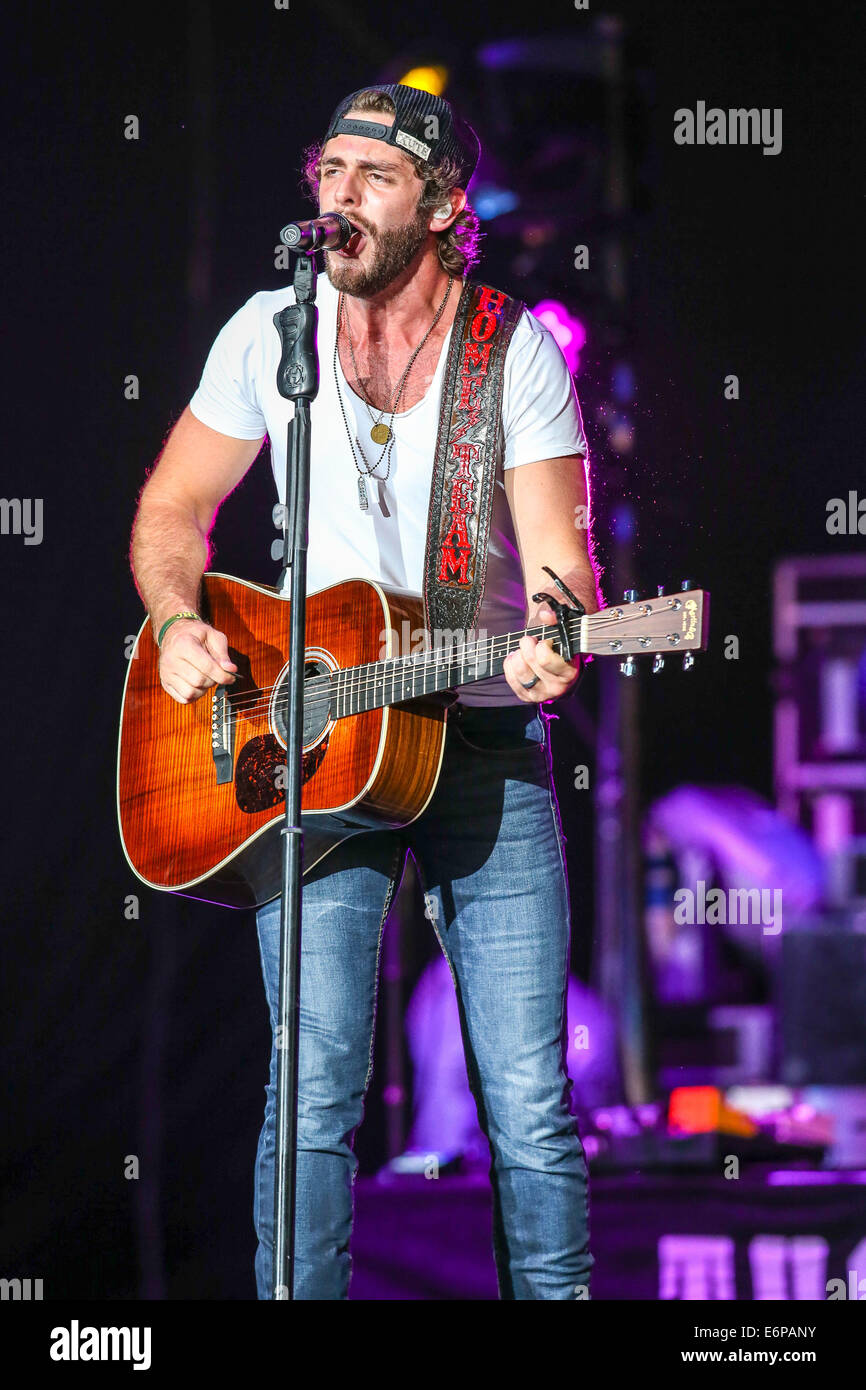 Raleigh, North Carolina, USA. 21st Aug, 2014. Music artist THOMAS RHETT ...