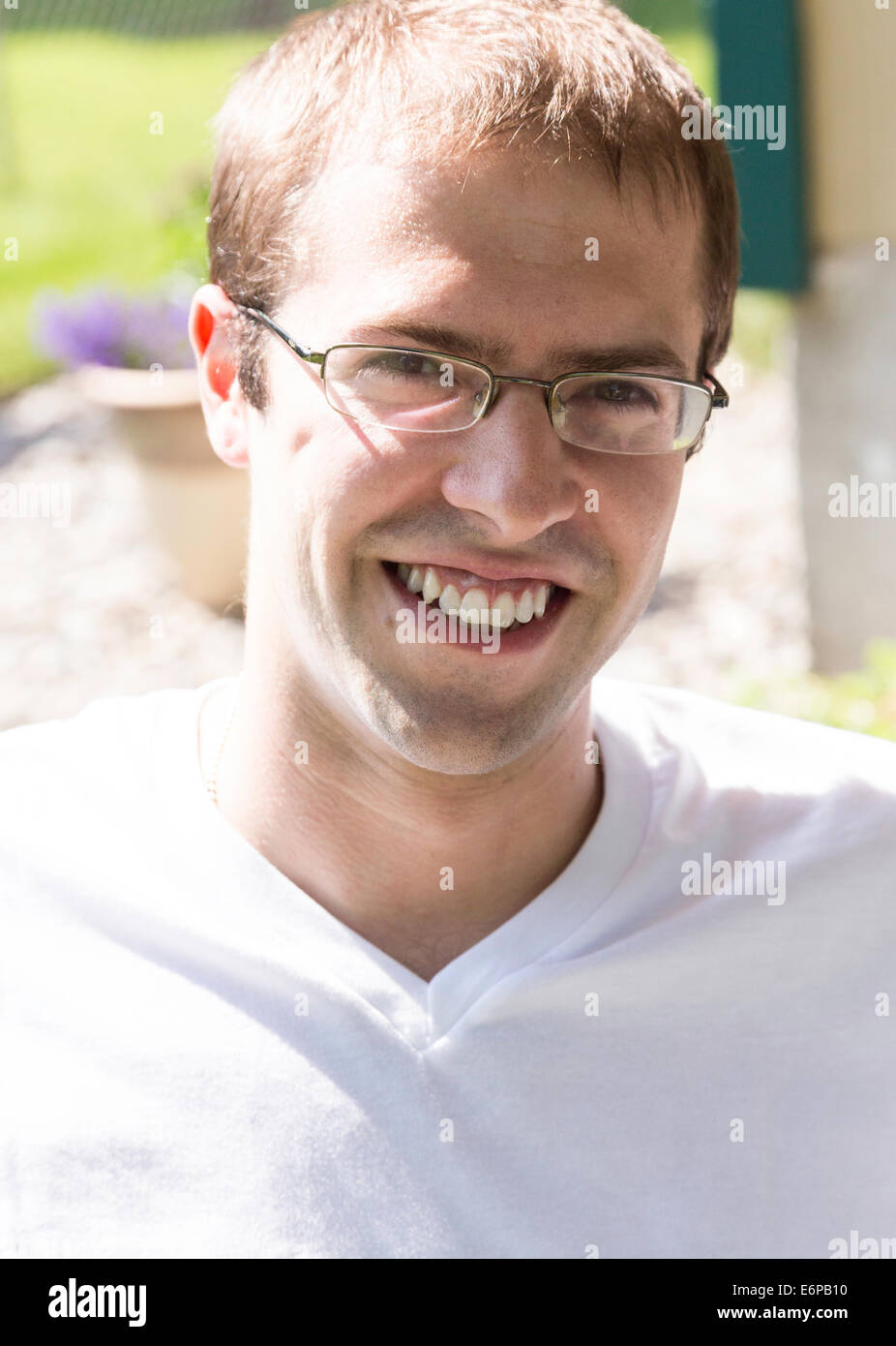 Happy Young Man Portrait, USA Stock Photo - Alamy