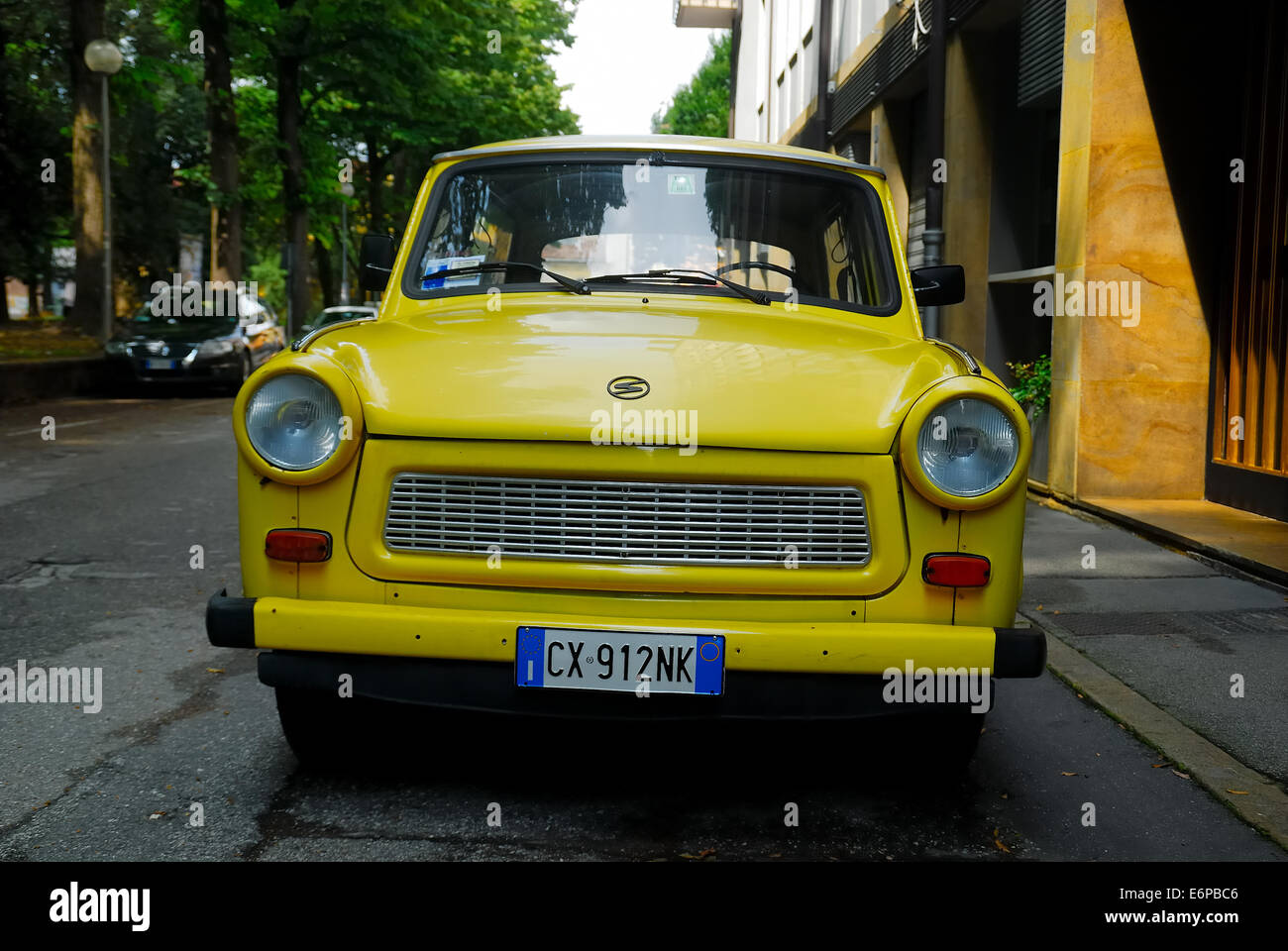Old East German Trabant cars parked in Padua, Italy Stock Photo - Alamy
