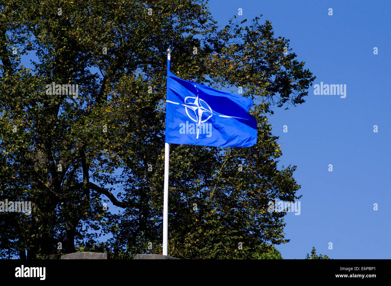 Nato flag hi-res stock photography and images - Alamy