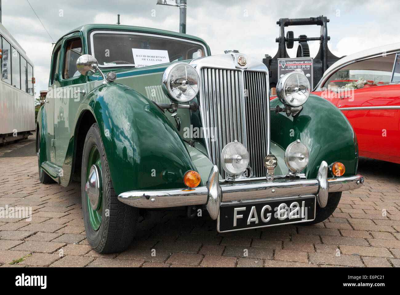 An MG vintage car at a classic car display Stock Photo - Alamy