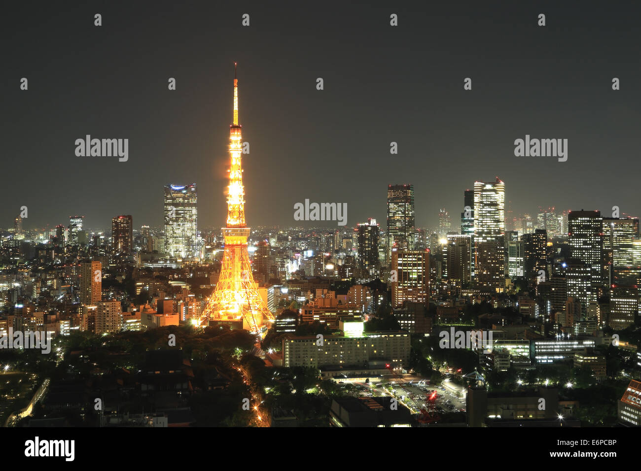 top view of Tokyo cityscape at night, Japan Stock Photo - Alamy
