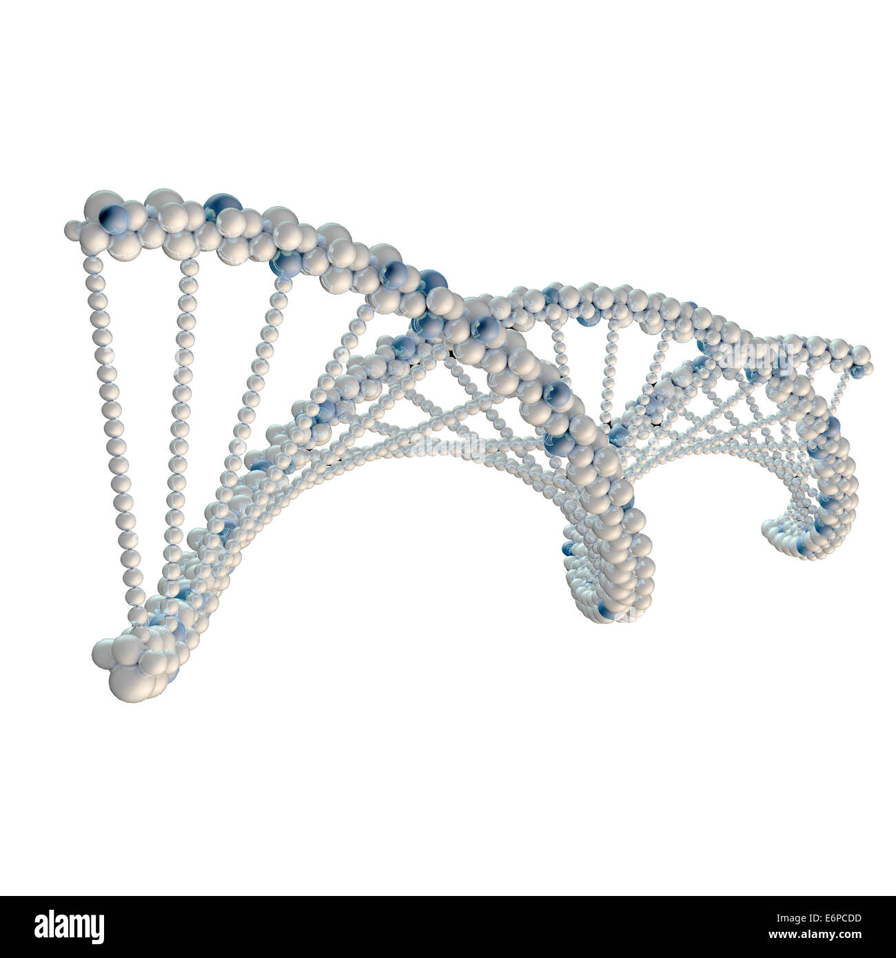 Illustration of white DNA chain Stock Photo - Alamy