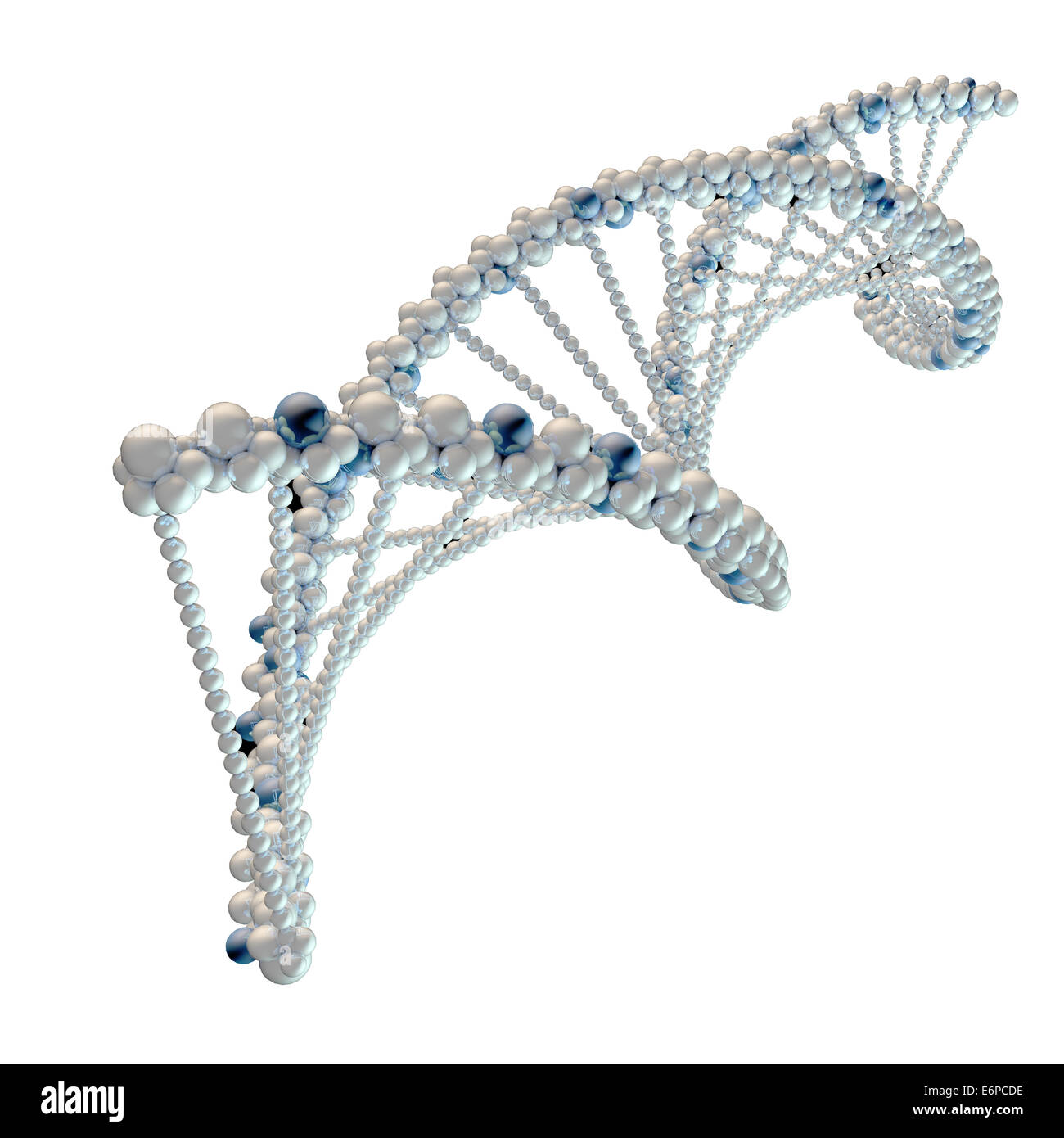 Illustration of white DNA chain Stock Photo - Alamy