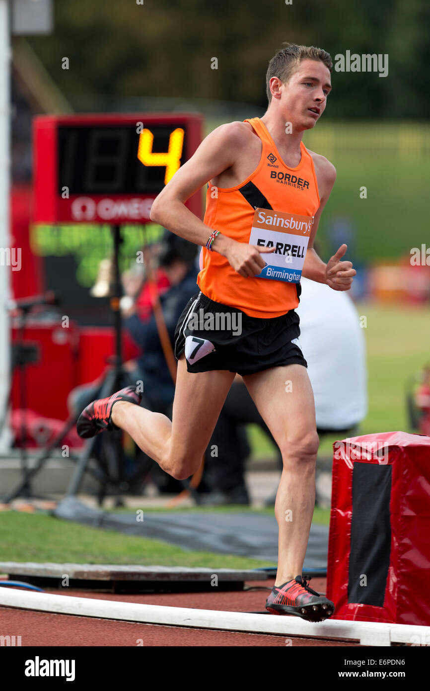 Thomas FARRELL, 2 Mile Men's race Diamond League 2014 Sainsbury's ...