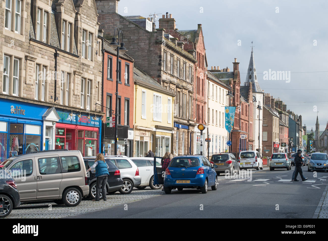 Dunbar High Street, East Lothian, Scotland, Europe Stock Photo - Alamy