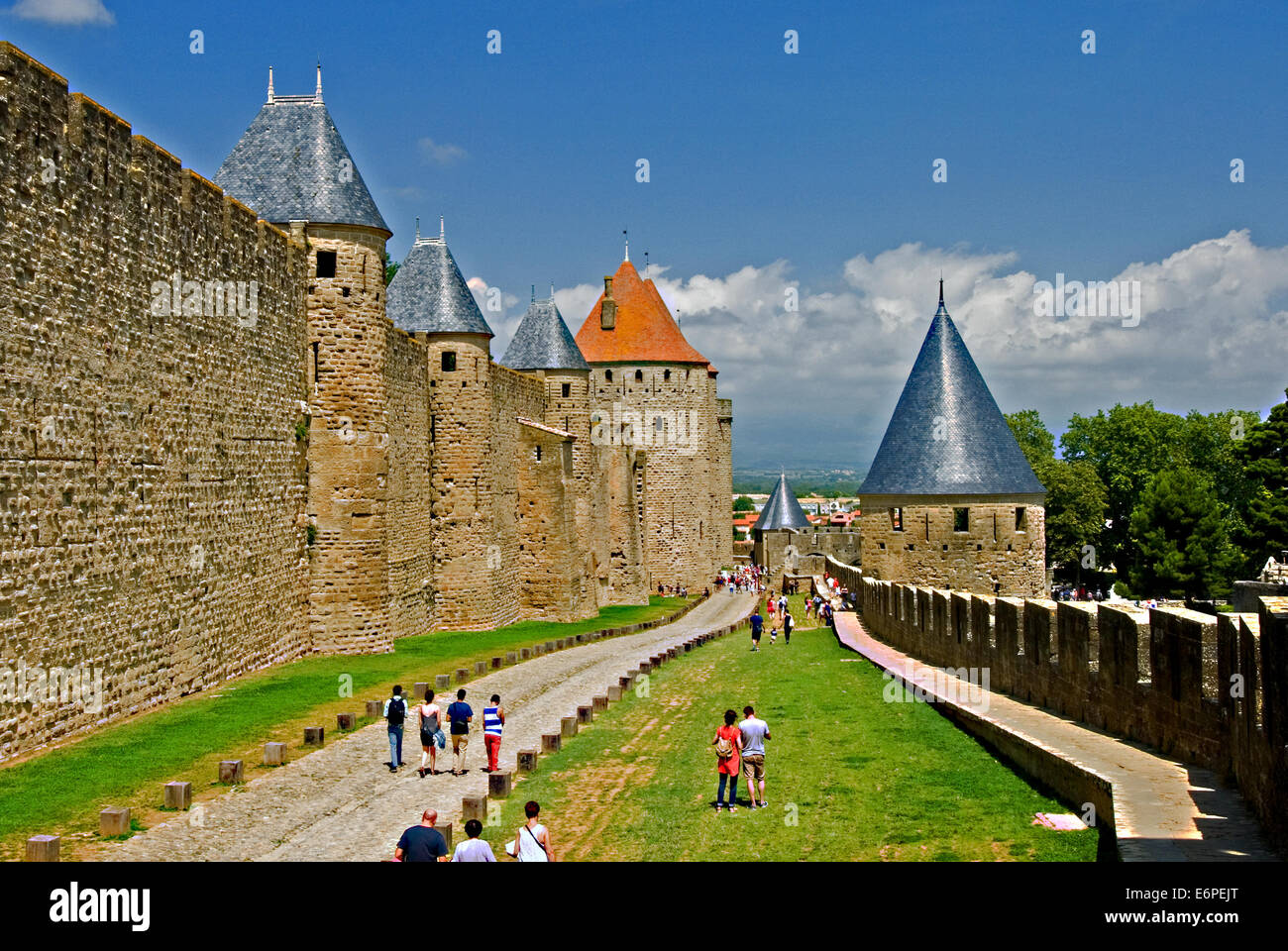 Carcassonne in the Aude Region is impressive for its old city walls and ...